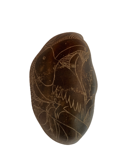 Guacal con tallado de tucán | KakaoMarket - Es Fácil Pedir Kakao